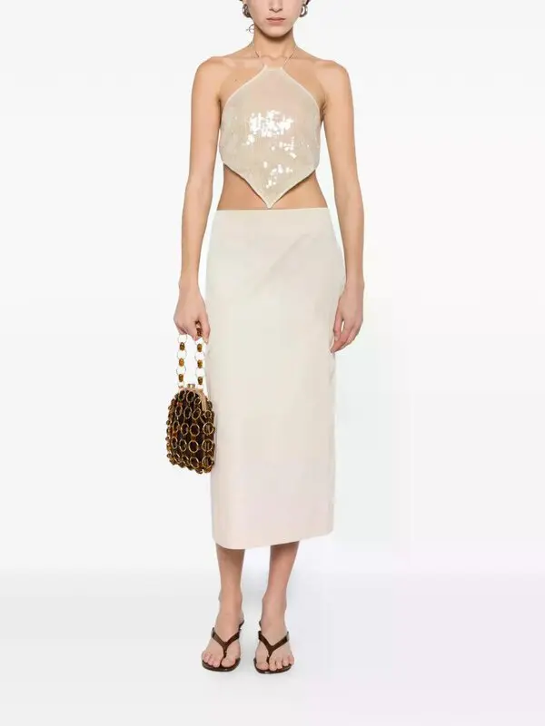 Oseree Sequin-embellishment Top