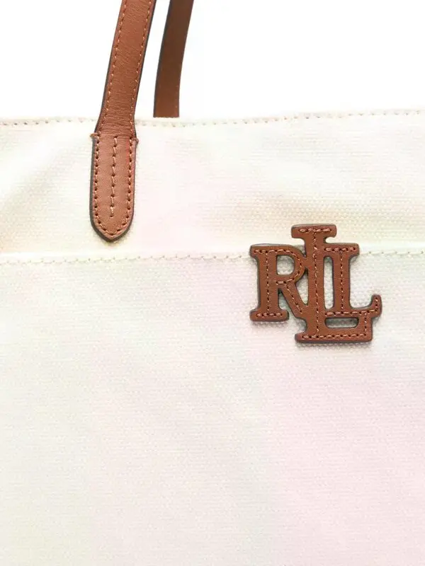 Ralph Lauren Logo-appliqué Shoulder Bag - Neutrals