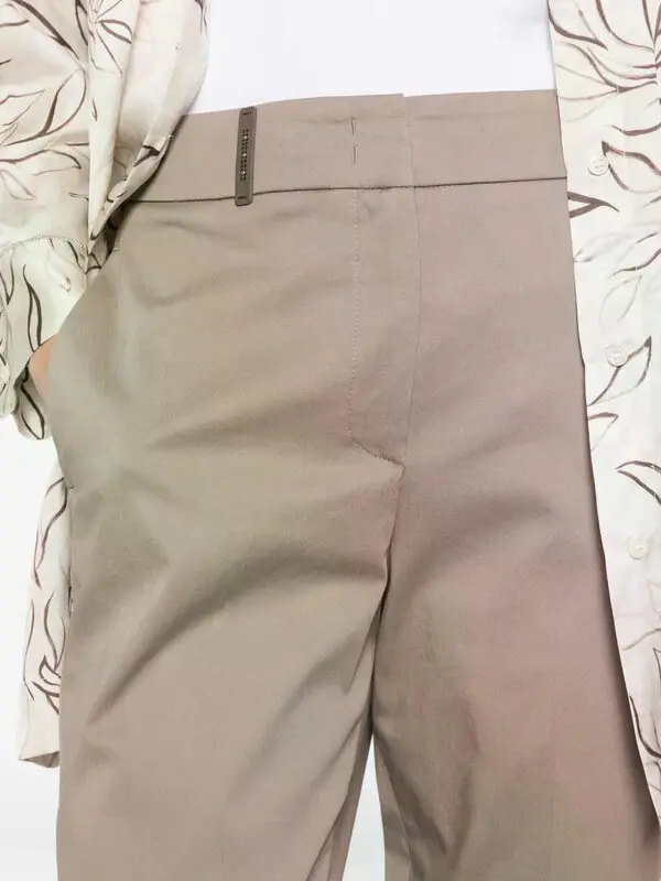 Peserico Cuffed Trousers - Neutrals