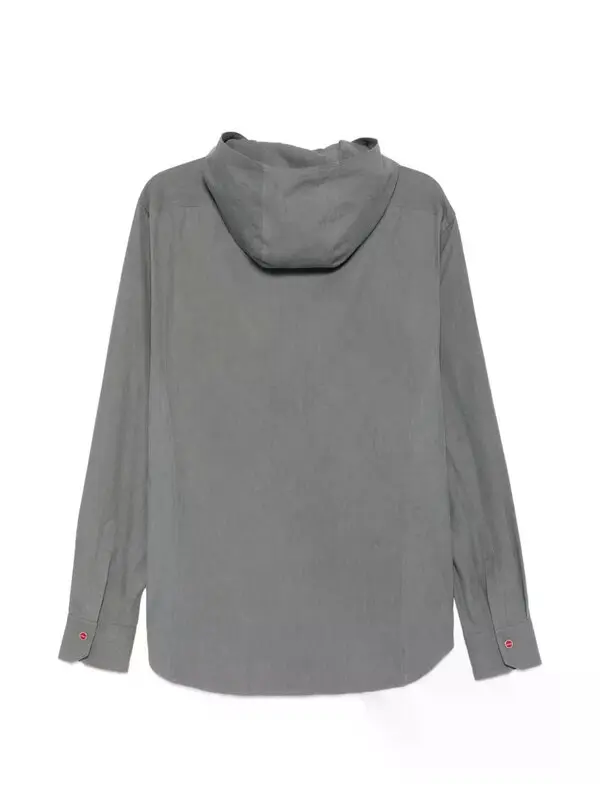 Kiton Hooded Buttoned Shirt