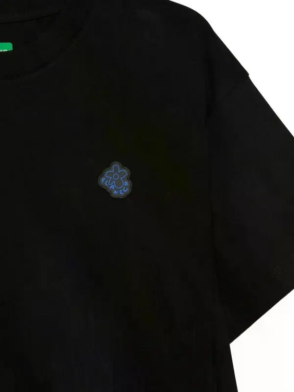 FLANEUR Logo-patch T-shirt - Black