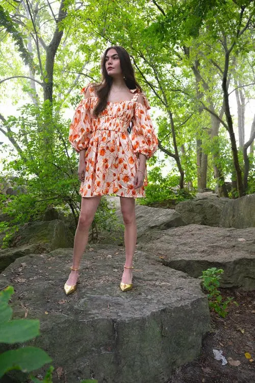 VASILIKI Aurelia Mini Off-shoulder Dress