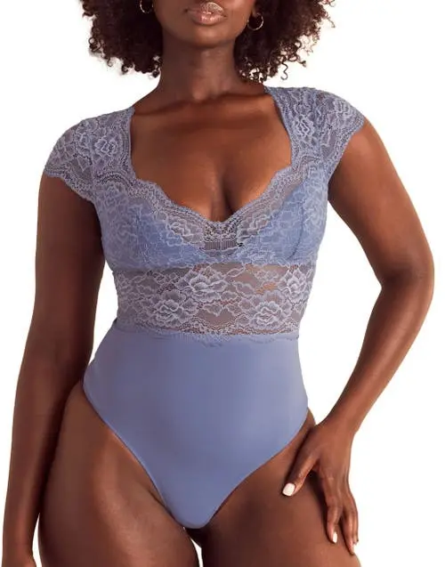 ADORE ME Lace Bodysuit - Medium Blue
