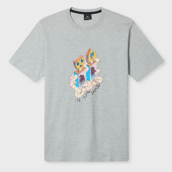 Paul Smith Organic Cotton 'robots' T-shirt
