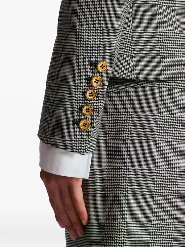 Balmain Prince Of Wales Jacquard Blazer - Grey