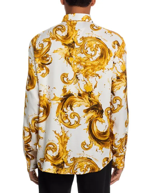 Versace Barocco Wave Shirt - White/gold