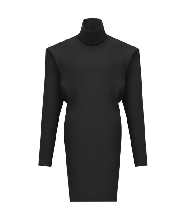 Saint Laurent Boxy Stretch Silk Dress
