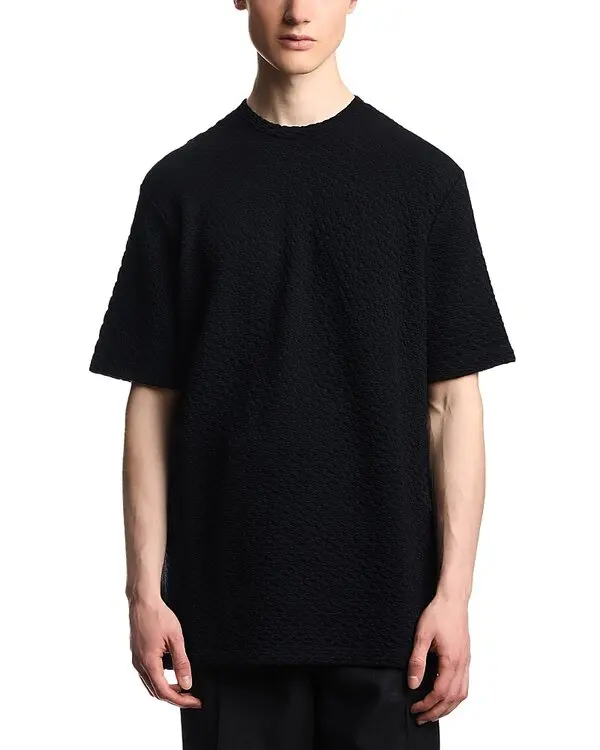 Emporio Armani Geometric Jacquard Jersey Tee