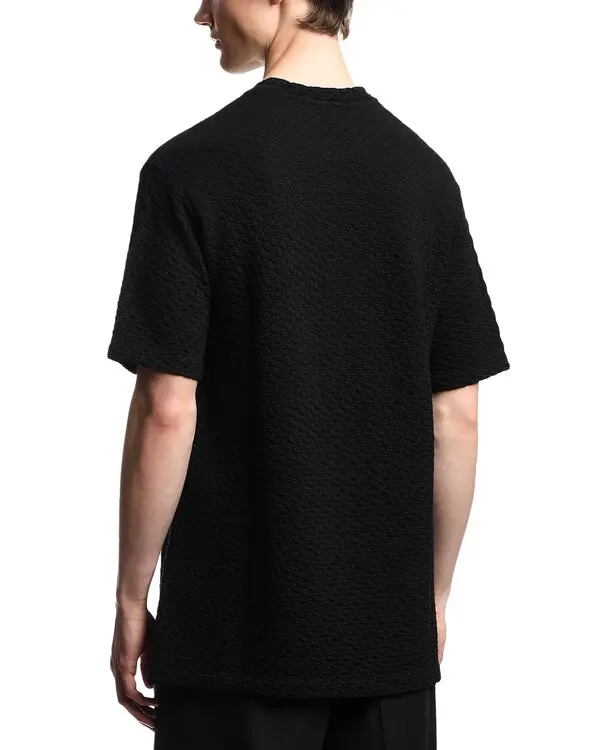 Emporio Armani Geometric Jacquard Jersey Tee