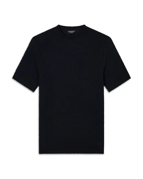 Emporio Armani Geometric Jacquard Jersey Tee