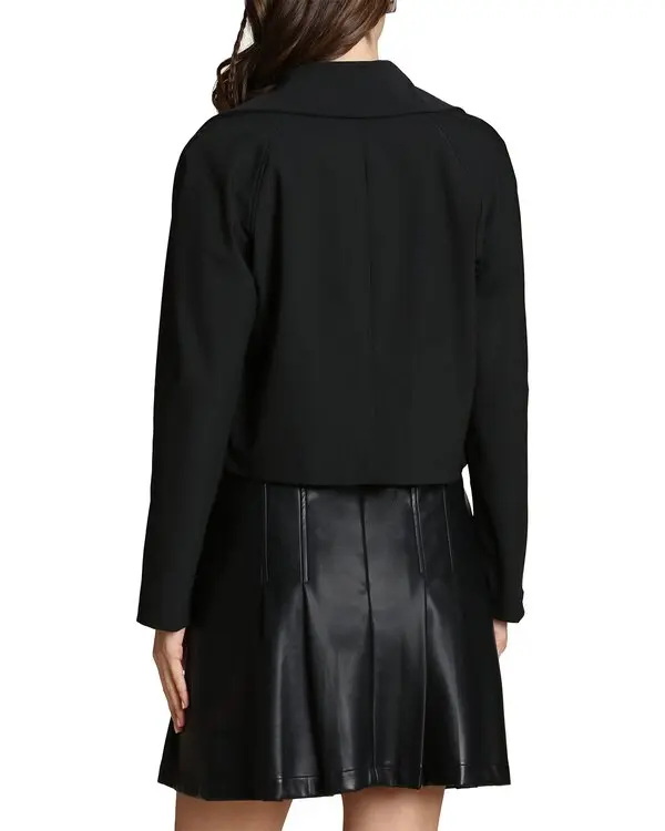 Bagatelle Nylon Cropped Trench Coat - Black