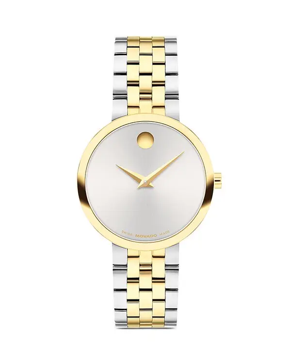 Movado Museum Classic Watch, 29.5mm - Silver/two-tone