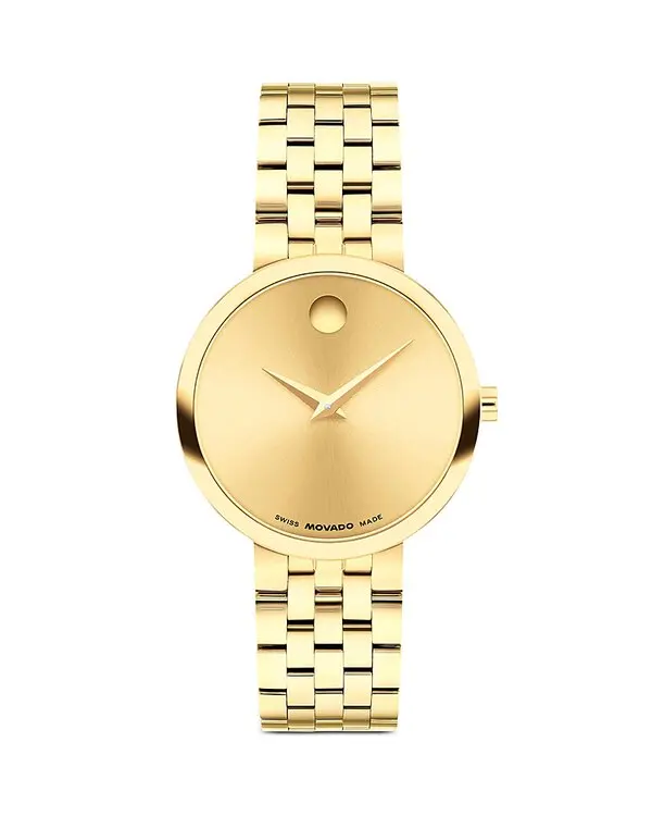 Movado Museum Classic Watch, 29.5mm - Gold