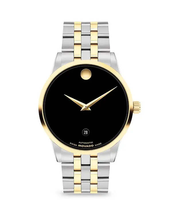 Movado Museum Classic Automatic Two-tone Watch - Black/two-tone