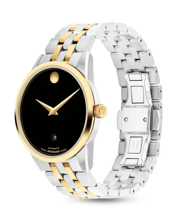 Movado Museum Classic Automatic Two-tone Watch - Black/two-tone