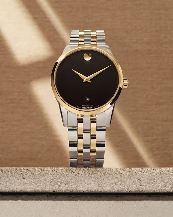 Movado Museum Classic Automatic Two-tone Watch - Black/two-tone