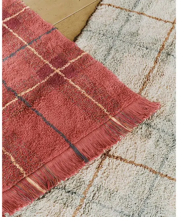 LORENA CANALS Wouf Wouf Washable Rug Tartan Vintage 2'11x3'11 Area Rug