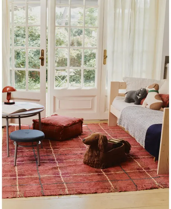 LORENA CANALS Wouf Wouf Washable Rug Tartan Vintage 2'11x3'11 Area Rug