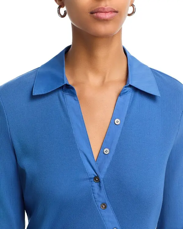 Veronica Beard Brenner Angled Shirt
