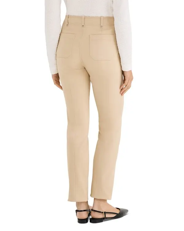 NIC+ZOE Copely Straight Wonderstretch Pants - Latte