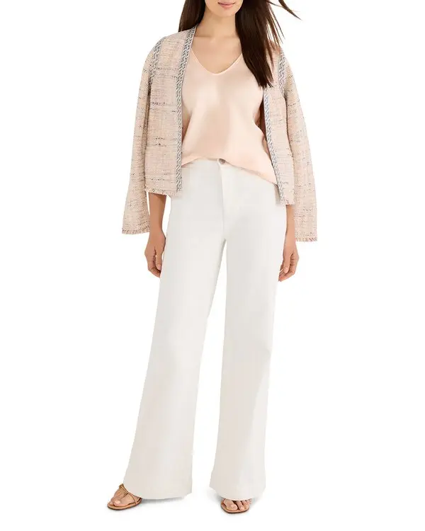 NIC+ZOE Knit Jacket With Trim