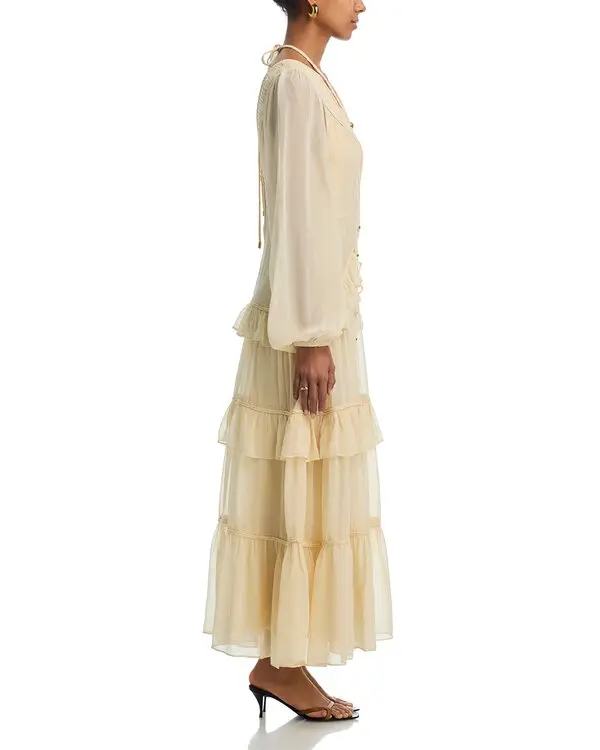 Farm Rio Ruffle Maxi Dress