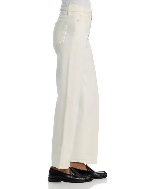 Paige Stevie High-rise Ankle Jeans - Cream Cloud
