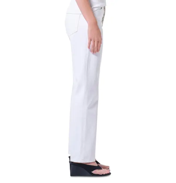 AGOLDE Lana High Rise Straight Jeans - Marshmallow