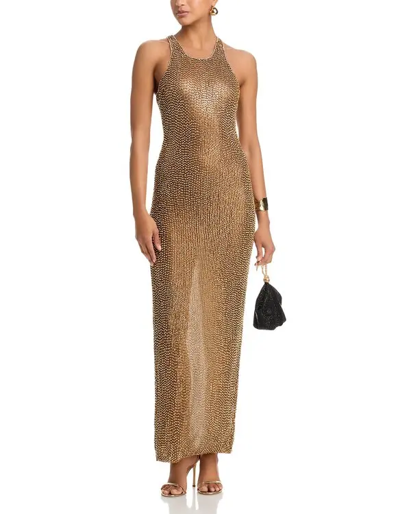 L'Agence Paula Beaded Gown