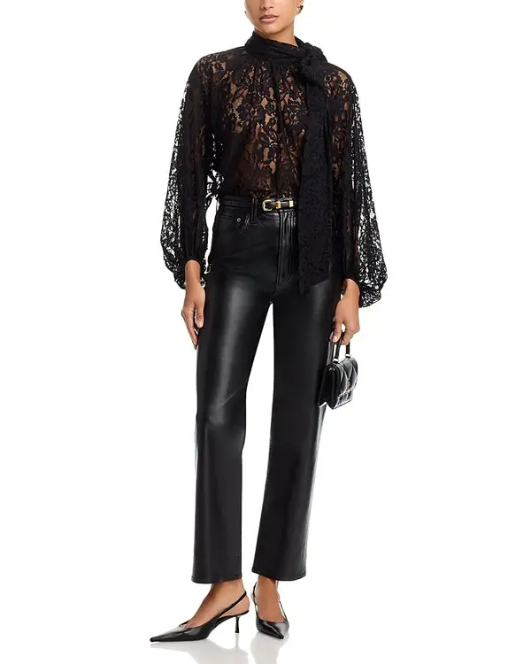 L'Agence Rhett Oversized Blouse - Black