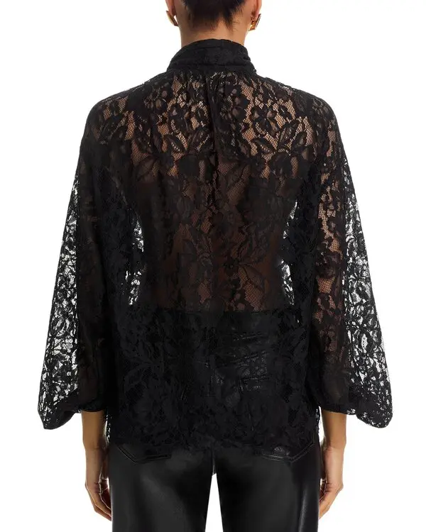 L'Agence Rhett Oversized Blouse - Black