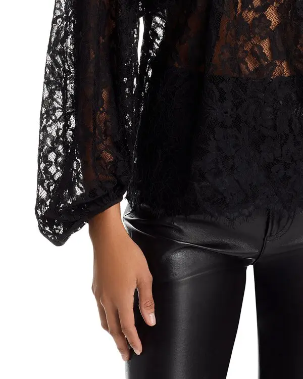 L'Agence Rhett Oversized Blouse - Black