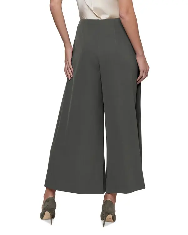 L'Agence Novalynn Crop Pleated Pants - Ash Olive