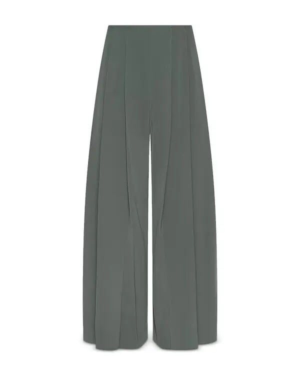 L'Agence Novalynn Crop Pleated Pants - Ash Olive