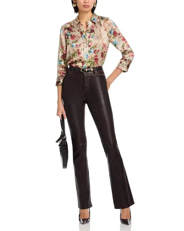 L'Agence Dani Printed Silk Blouse