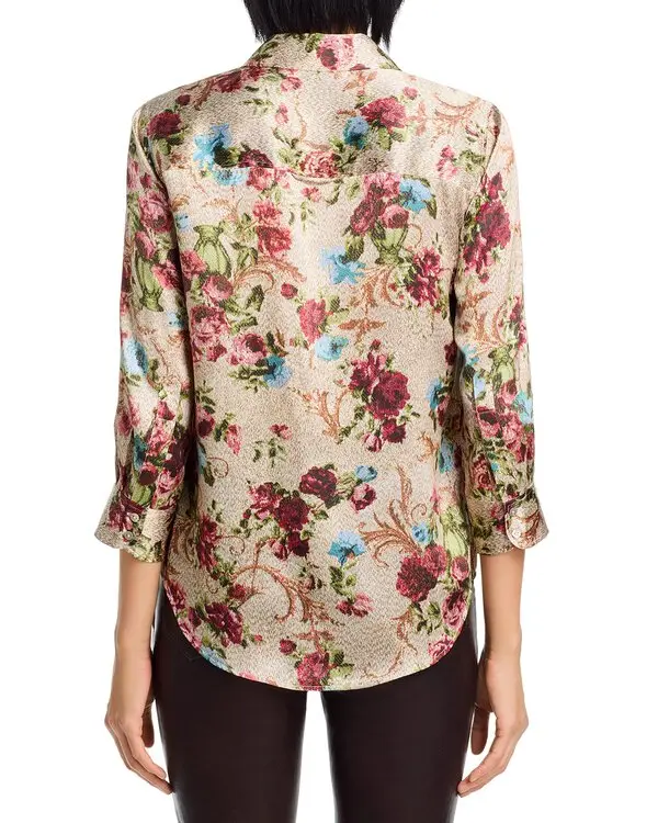 L'Agence Dani Printed Silk Blouse