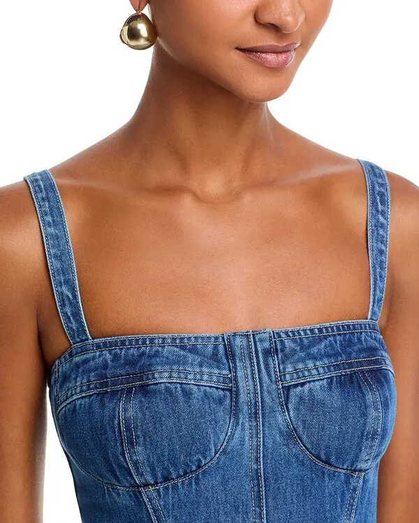 L'Agence Jovie Bustier Midi Dress