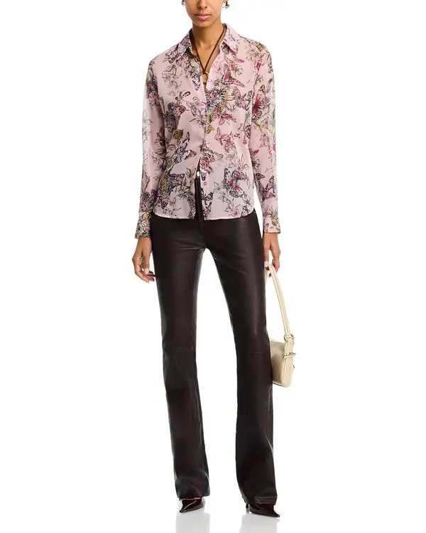 L'Agence Laurent Printed Blouse