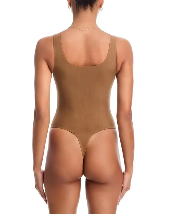 L'Agence Kalea Scoop Neck Bodysuit - Dark Macchiato