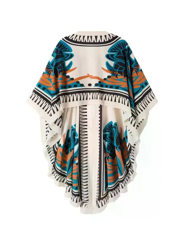 La DoubleJ Maria Floral Print Cape