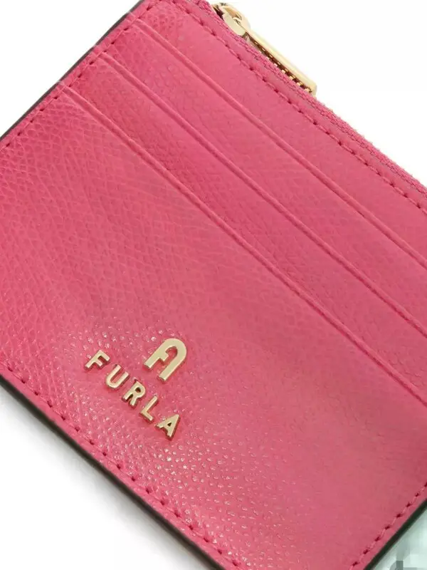 Furla Small Camelia Textured Logo Cardholder