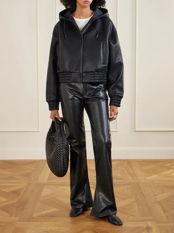 THE FRANKIE SHOP Jackson Hooded Bomber Jacket