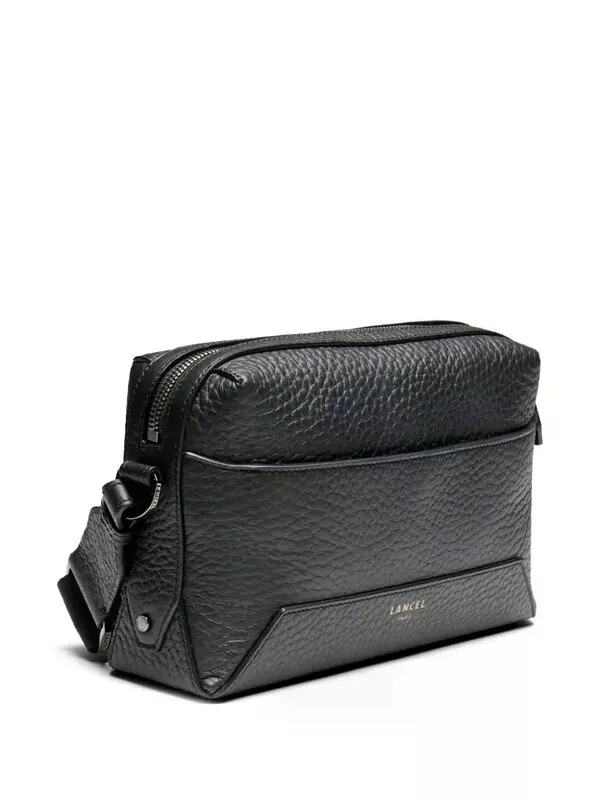 LANCEL Milo Grained-leather Bag - Black