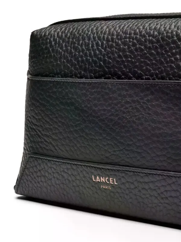 LANCEL Milo Grained-leather Bag - Black