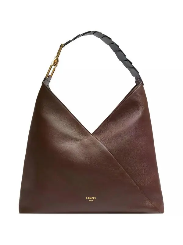 LANCEL Pagode Leather Tote Bag - Brown