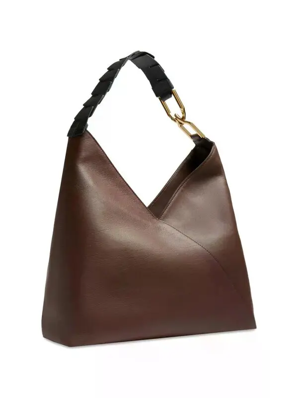 LANCEL Pagode Leather Tote Bag - Brown