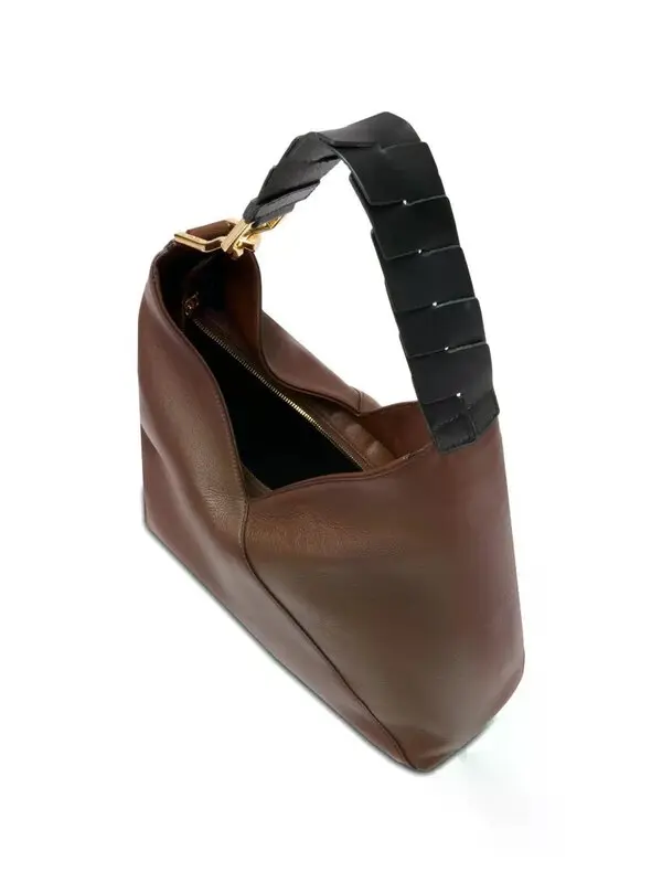 LANCEL Pagode Leather Tote Bag - Brown