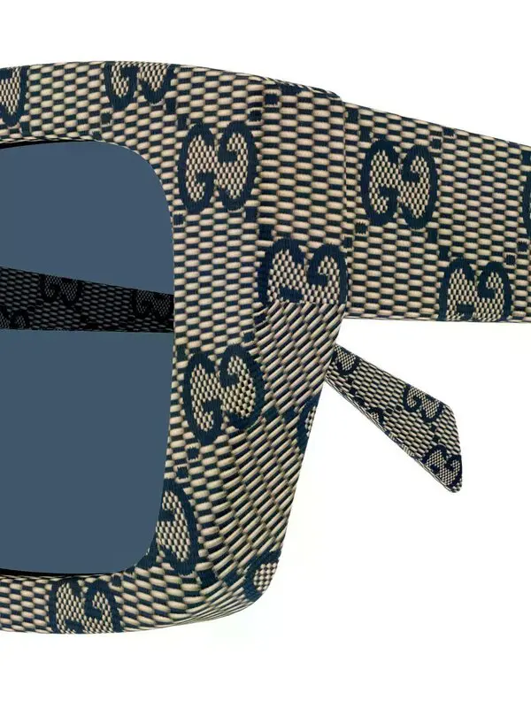 Gucci Patterned Square Frame Sunglasses