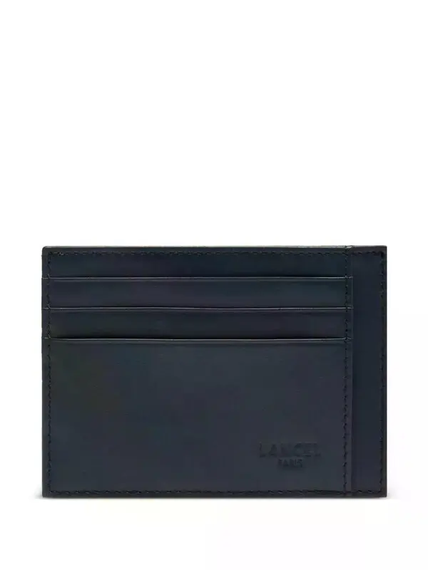 LANCEL Leon Leather Cardholder - Blue