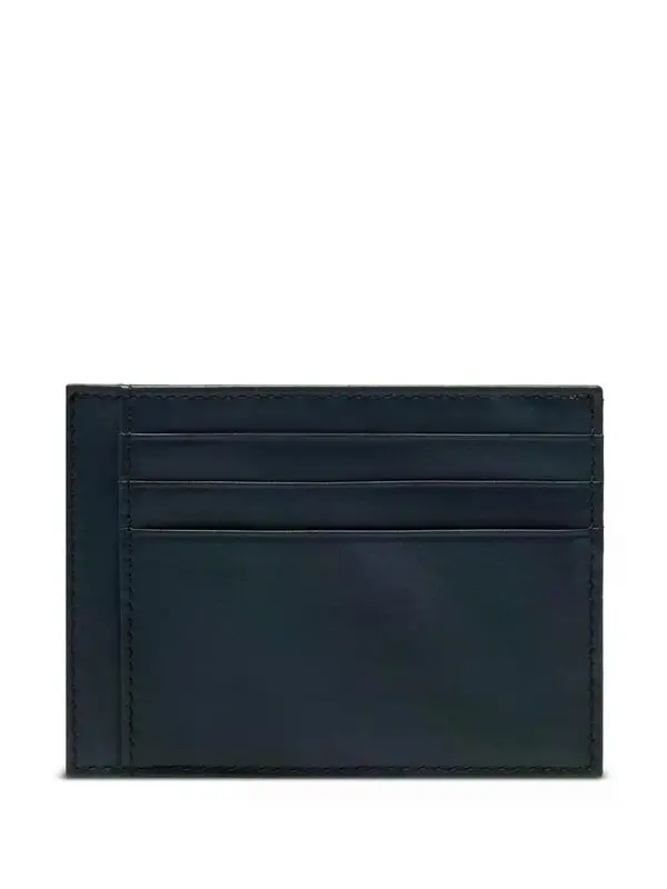 LANCEL Leon Leather Cardholder - Blue